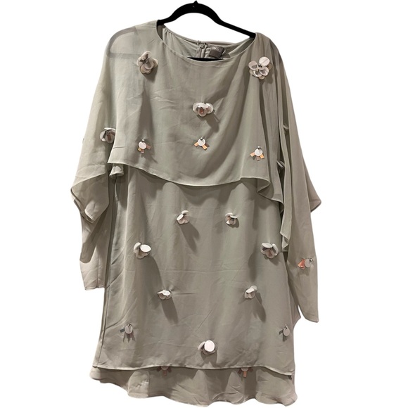 ASOS | Dresses | Nwt Asos Sage Green Cape Dress | Poshmark
